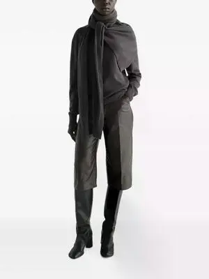 LEMAIRE Stand-collar Sweater In Cashmere - Grey