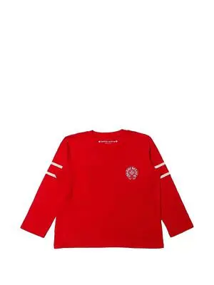 Chrome Hearts Roller Skate Horseshoe Long-sleeved T-shirt - Red