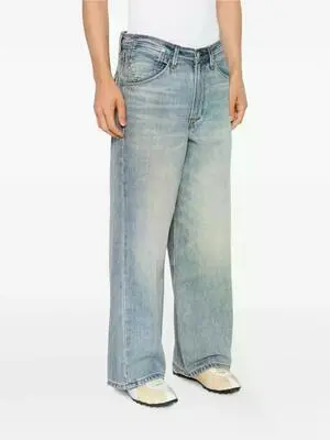 LEVI'S Wide-leg Faded Jeans