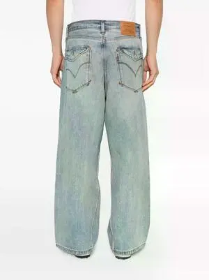 LEVI'S Wide-leg Faded Jeans