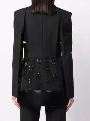 Givenchy Embellished-hem Tailored Blazer