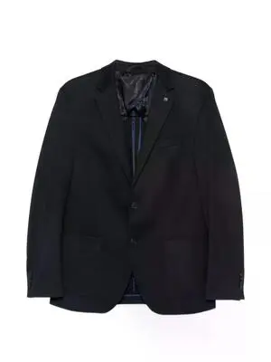Karl Lagerfeld Smart Single-breasted Notch-lapels Blazer - Black
