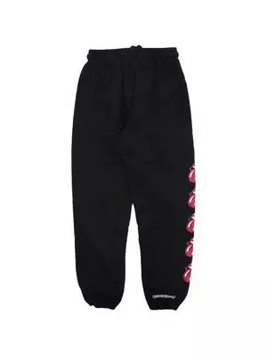 Chrome Hearts Rolling Stones Embroidered Track Pants - Black
