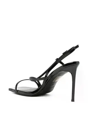 SERGIO MORETTI FIRENZE Strappy Patent-finish Sandals