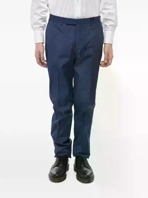 Corneliani Pressed-crease Trousers - Blue