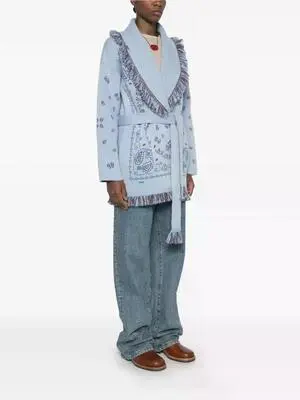 Alanui Bandana-jacquard Knitted Coat