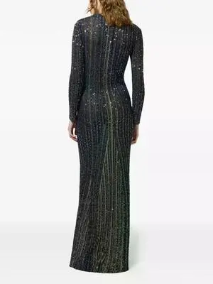 Missoni Sequin-embellished Striped Maxi Dress