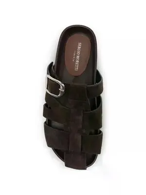 SERGIO MORETTI FIRENZE Buckle-fastening Caged Sandals