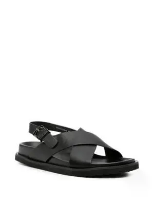 SERGIO MORETTI FIRENZE Crossover Strap Buckle-fastening Sandals