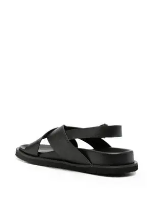 SERGIO MORETTI FIRENZE Crossover Strap Buckle-fastening Sandals