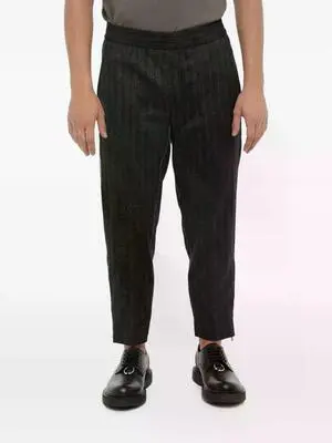 Neil Barrett Elasticated-waist Zipped-cuff Trousers - Grey