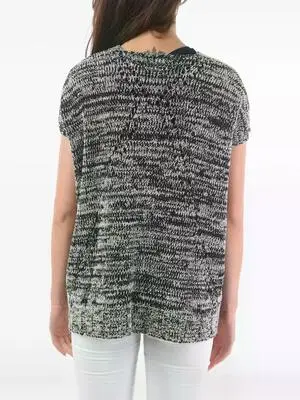 Woolrich Two-tone Short-sleeve Cotton Sweater