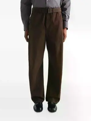 LEMAIRE Twisted Belted Pants In Dyed Heavy Broken Twill
