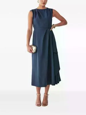 WILLA Giselle Sleeveless Midi Dress - Blue