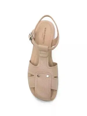 SERGIO MORETTI FIRENZE Pebbled Leather Sandals