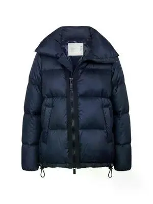 Sacai Quilted Funnel-neck Puffer Jacket - Blue