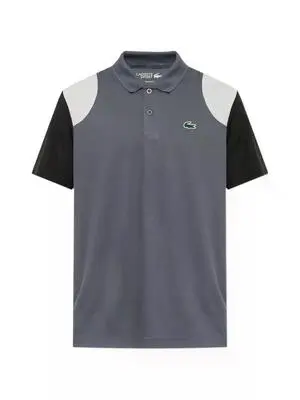 Lacoste Logo-patch Polo Shirt - Grey