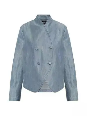 Emporio Armani Double-breasted Blazer - Blue