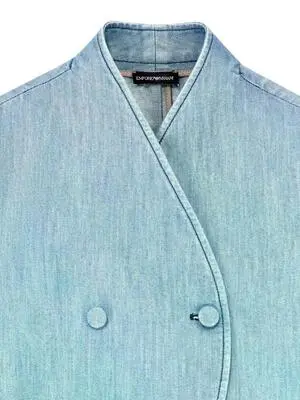 Emporio Armani Double-breasted Blazer - Blue