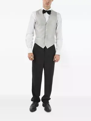 Corneliani Micro-pattern Martingale Waistcoat