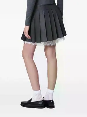 SELF-PORTRAIT Pleated Mini Skirt