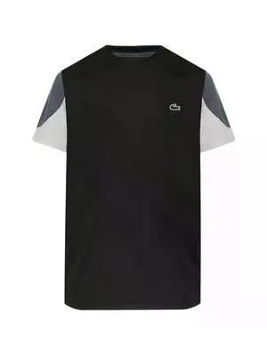 Lacoste Logo-patch Panelled T-shirt - Black