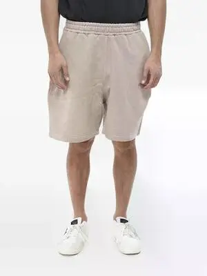 CULTURA Embroidered-logo Shorts - Neutrals