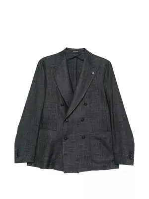 Tagliatore Double-breasted Peak-lapel Blazer - Grey
