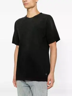 ANTIK DENIM Faded-effect Logo-plaque T-shirt - Black