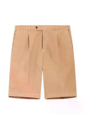 PT TORINO Pleated Tailored Shorts - Neutrals