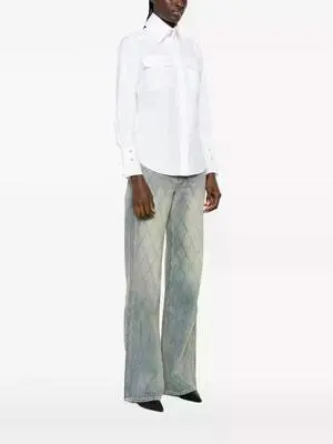 Elisabetta Franchi Logo-button Flap-pocket Shirt