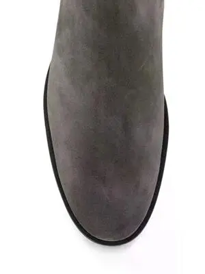 TOD'S Round-toe Elasticated-side Chelsea Boots - Grey