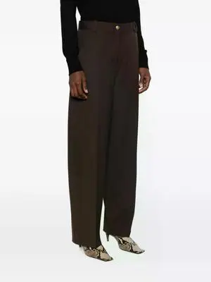 Pinko Balbino Logo-patch Wide-leg Trousers