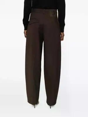 Pinko Balbino Logo-patch Wide-leg Trousers