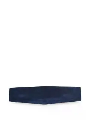 Corneliani Solid Silk Cummerbund - Blue