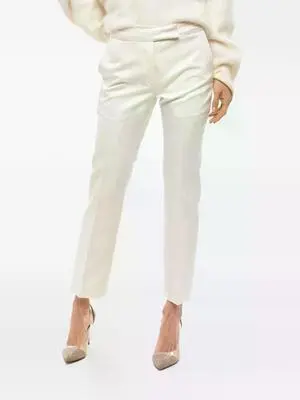 SA SU PHI Angela Tailored Cropped Trousers - White