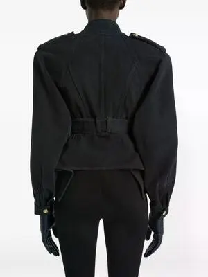 Balmain Denim Peplum Jacket