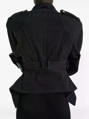 Balmain Denim Peplum Jacket