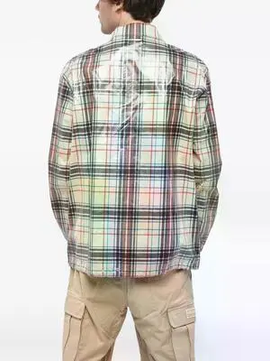 Dsquared2 Check-pattern Coated Overshirt