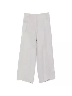 Liviana Conti Curved-hem Shorts - Grey