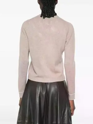 Fabiana Filippi Button-up Ribbed-trim Cardigan