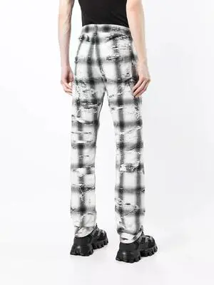 Givenchy Ripped Check Trousers