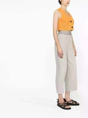 Stella McCartney Cropped Wide-leg Trousers