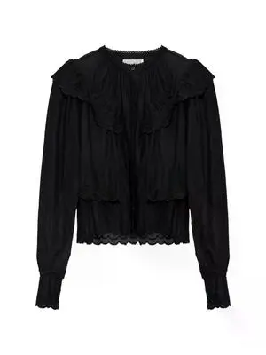 MARANT ETOILE Ruffled Broderie Anglaise Shirt