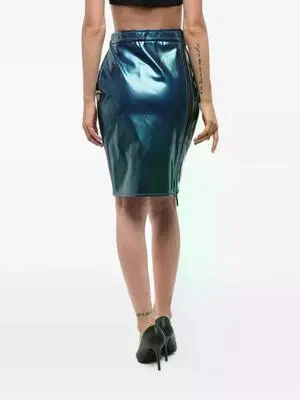 Dsquared2 High-waist Mini Skirt With High-shine Finish