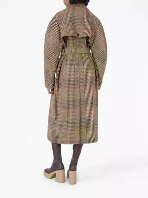 Stella McCartney Tweed Belted Double-breasted Coat