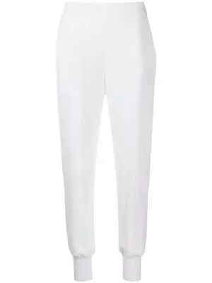 Stella McCartney Elasticated-waist Tapered Trousers - Neutrals