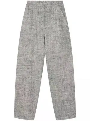 Stella McCartney Tapered-leg Wool Trousers - Grey