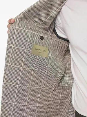 Corneliani Checked Single-breasted Circle Blazer