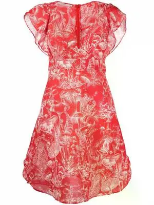 Stella McCartney Mushroom Print Short Dress
